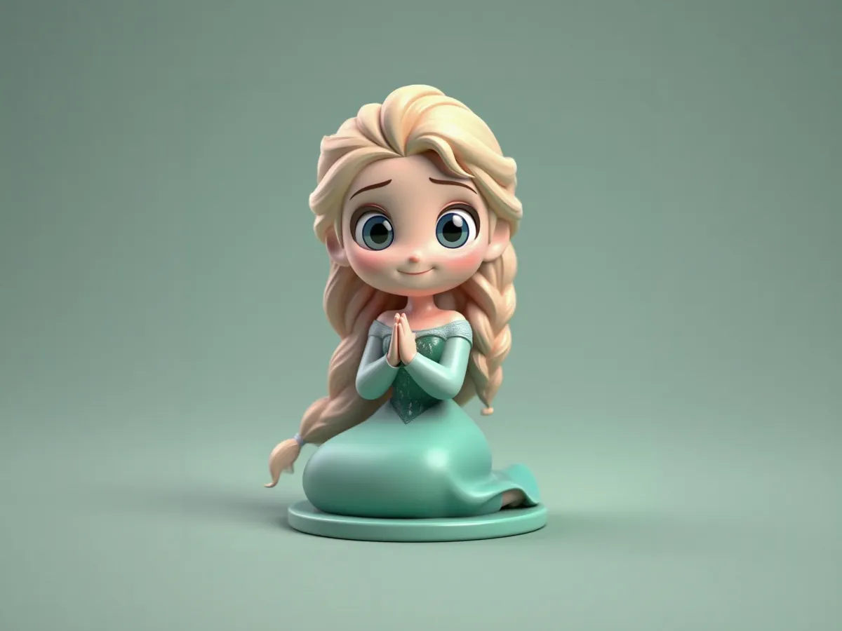 Praying Elsa - Frozen - Chibi Disney Princess Merchandise Figure ...