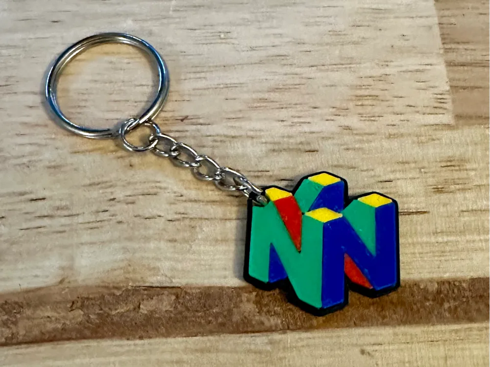 N64 2D Keychain by Zaddy Prints MakerWorld: Download Free 3D Models