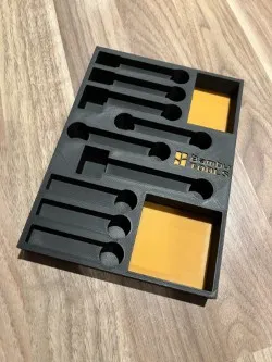 Bambu Tools holder for 9 tools + AMS Riser drawer - Free 3D Print Model ...