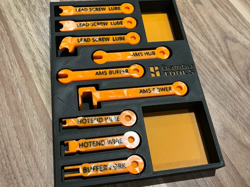 Bambu Tools holder for 9 tools + AMS Riser drawer by Ryan MakerWorld ...