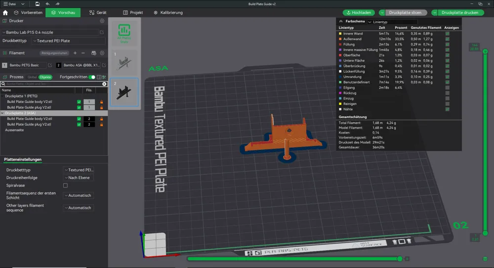 V2 - Build Plate Guide - P1 / X1 - Aligner like A1 - Free 3D Print ...