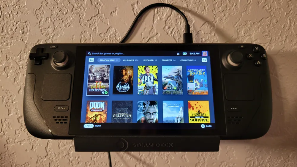 Steam Deck - Wall Mount by InHouse3DPrints - MakerWorld