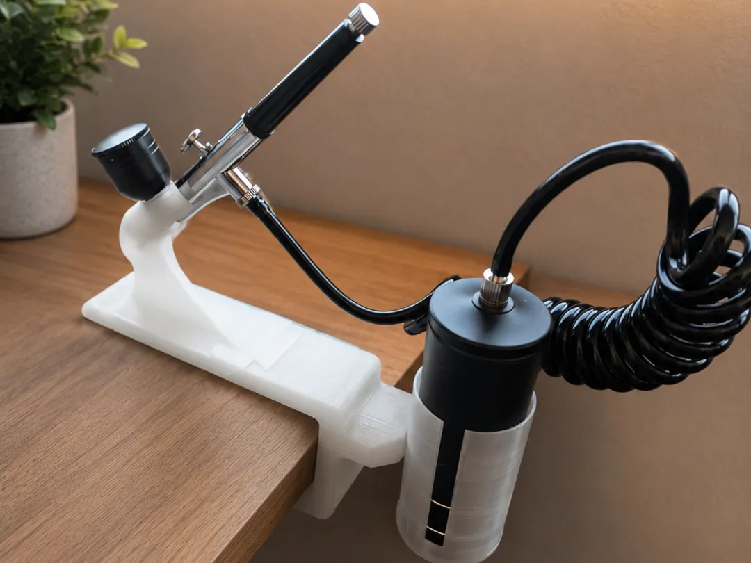 Portable Airbrush Holder with Table Clamp - Free 3D Print Model ...
