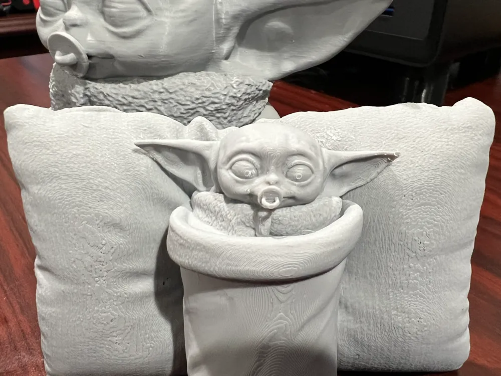 Binky Baby Yoda(Grogu) Pillow by BigJoe Prints - MakerWorld