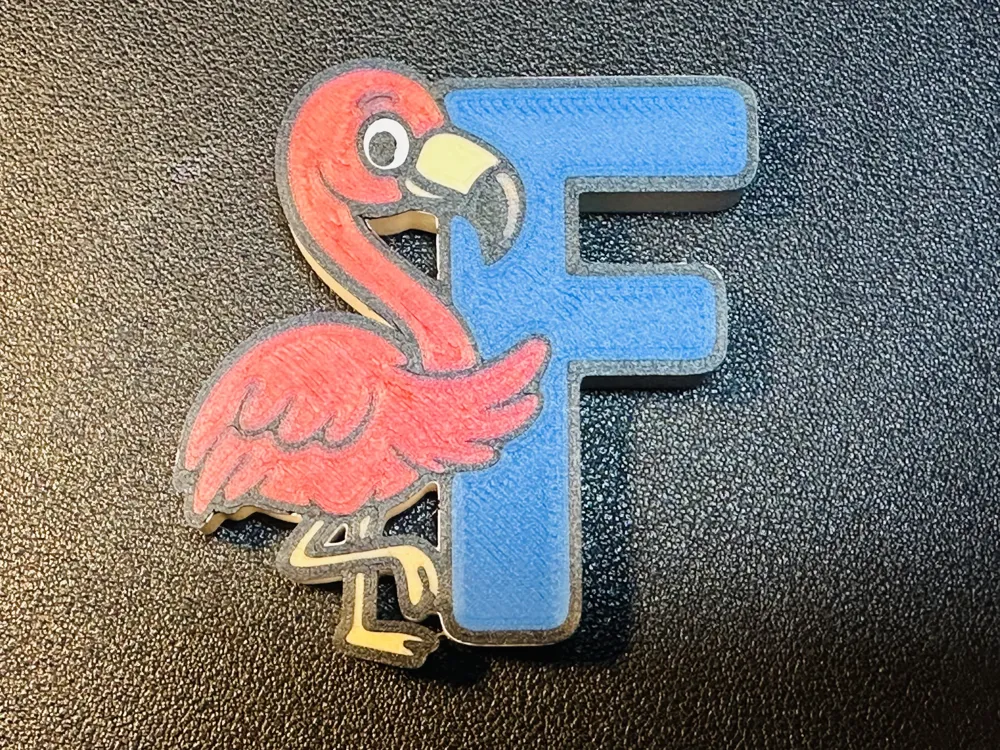 Letter F “Flamingo” - Animal Alphabet by JAV-3D MakerWorld: Download ...