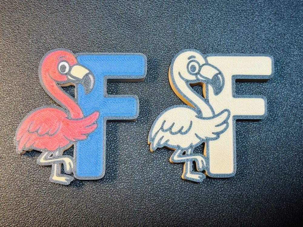 Letter F “Flamingo” - Animal Alphabet by JAV-3D MakerWorld: Download ...