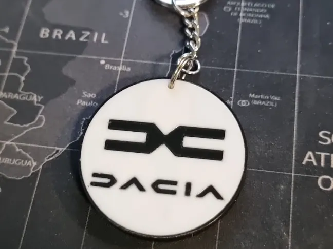Dacia New logo Keychain by djferre - MakerWorld