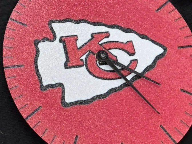Kansas City Chiefs Clock by Viking Print LabMakerWorld: Download Free ...