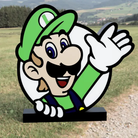 luigi lightbox by lefty3d - MakerWorld