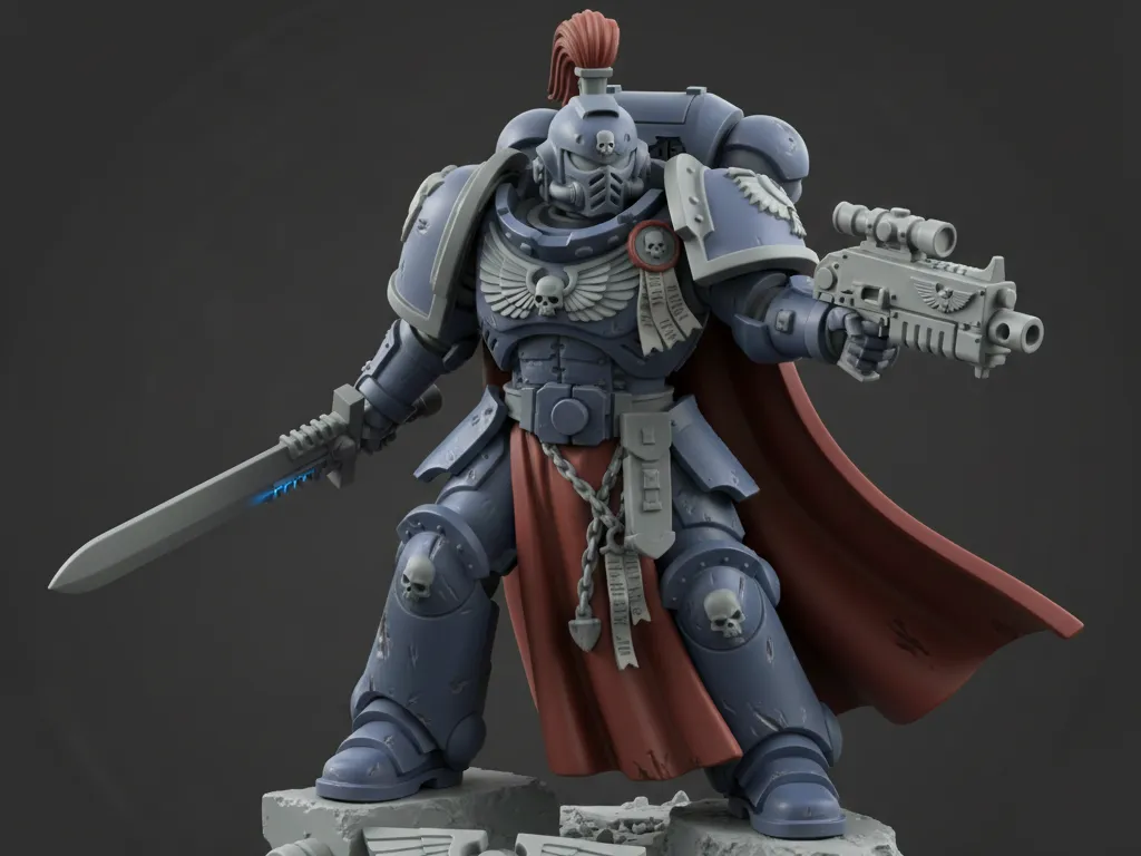 Space Marine Primaris - Defender of Humanity - Free 3D Print Model ...