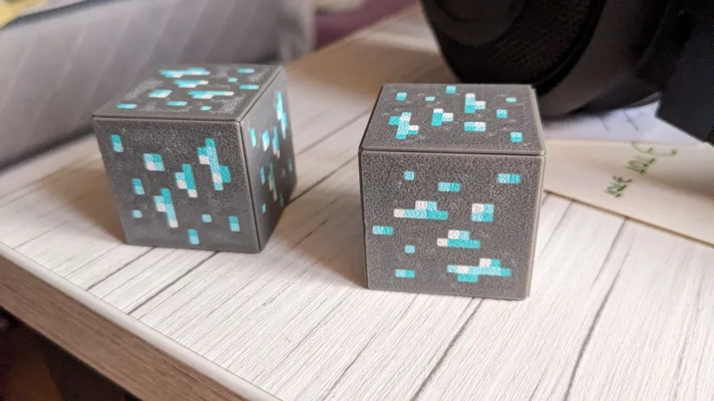 Minecraft Diamond Ore Block by kirimba MakerWorld: Download Free 3D Models