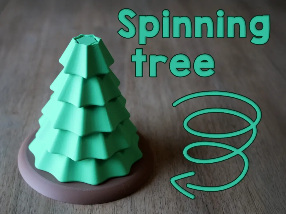 Spinning stackable tree toy - Free 3D Print Model - MakerWorld