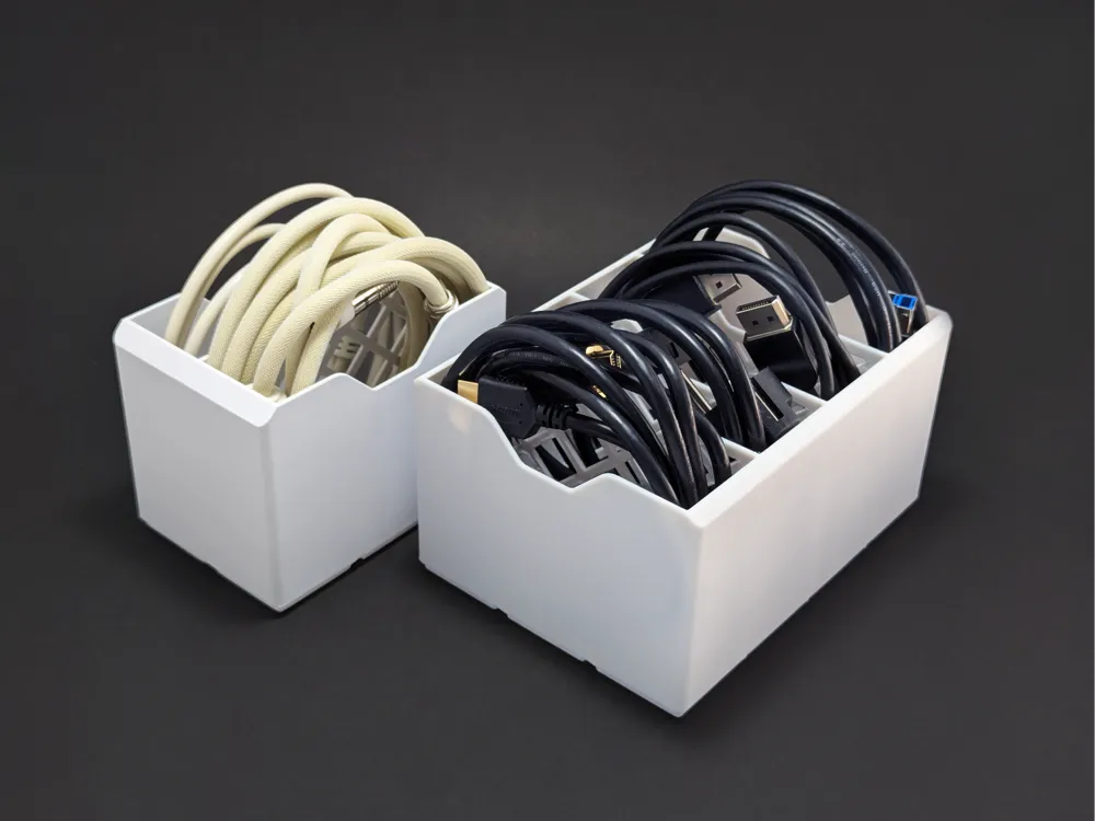 Gridfinity-organiser för stora kablar av Dead Pixel MakerWorld: Gratis 3D-Modell abe lade