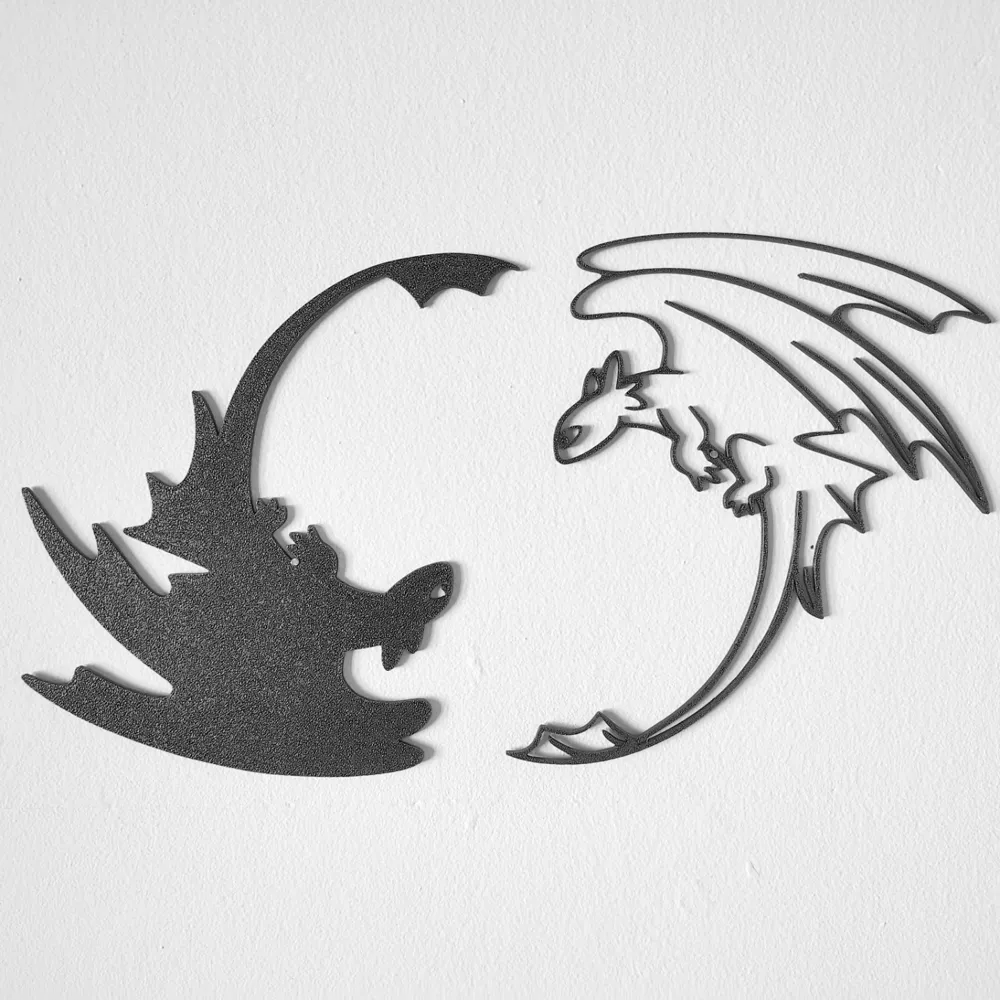 Dragons wall art by fD.667 MakerWorld: Download Free 3D Models