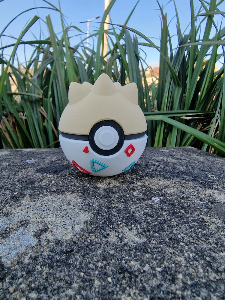 Togepi Pokeball - Free 3D Print Model - MakerWorld