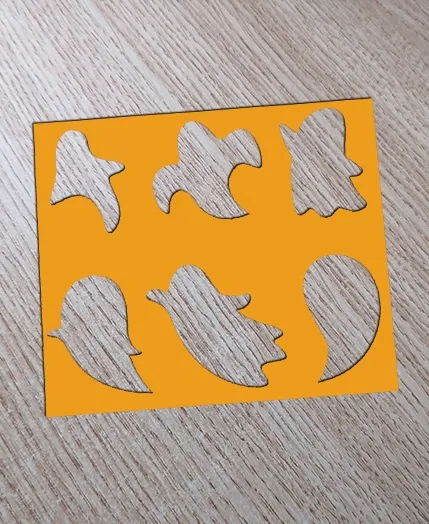 Ghosts Stencil by WindyEle - MakerWorld