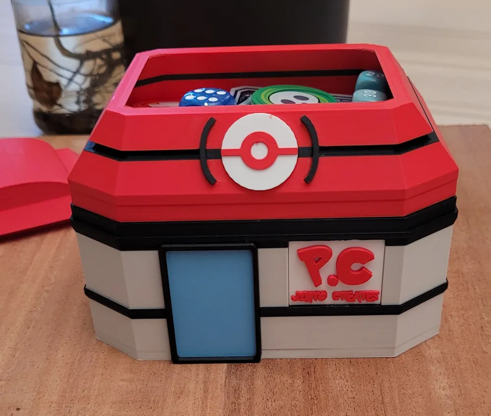 Pokecenter Deckbox for Pokemon TCG - Free 3D Print Model - MakerWorld