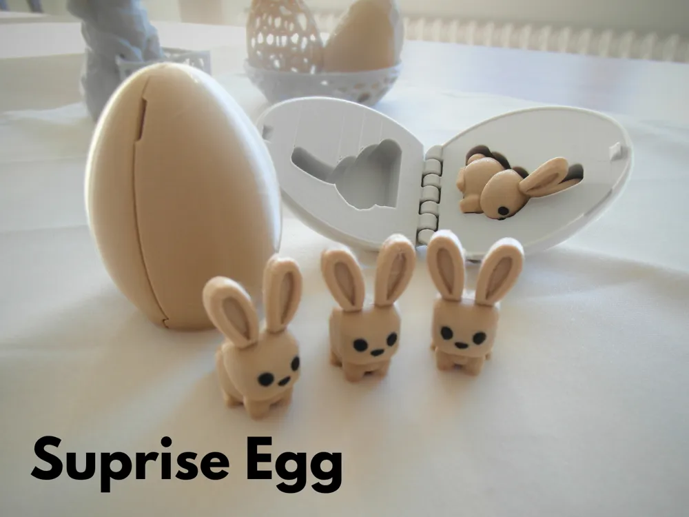 Easter Bunny Suprise Egg by UniversalMaker MakerWorld: Download Free 3D Models