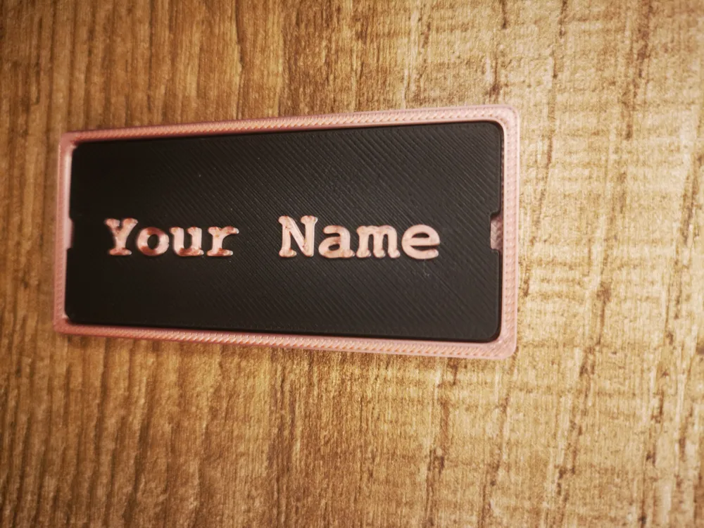 Plaque à noms personnalisable MAGNÉTIQUE - générateur - Modèle d ...