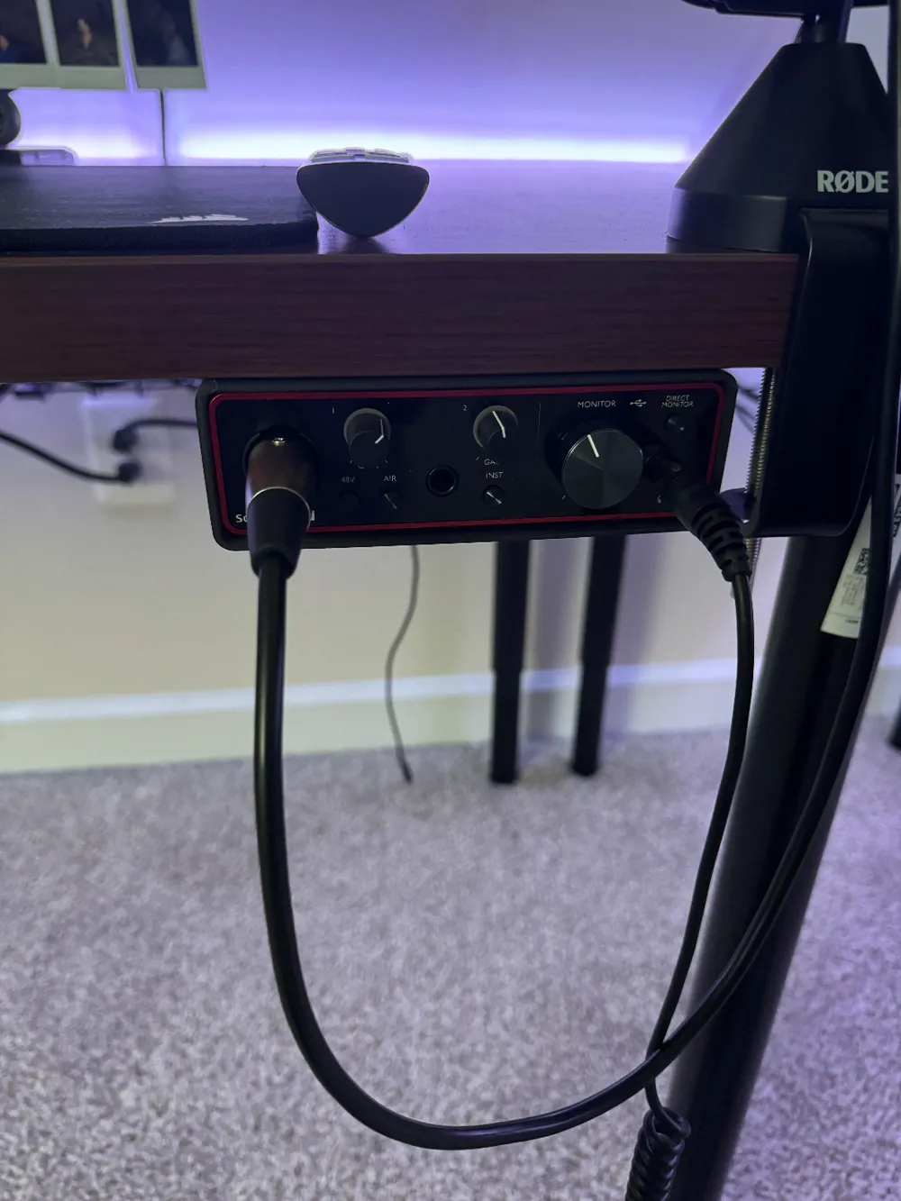 Under-desk mount for Focusrite Scarlett Solo by Ken's 3D MakerWorld ...