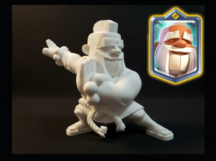 Monk Clash Royale - Free 3D Print Model - MakerWorld