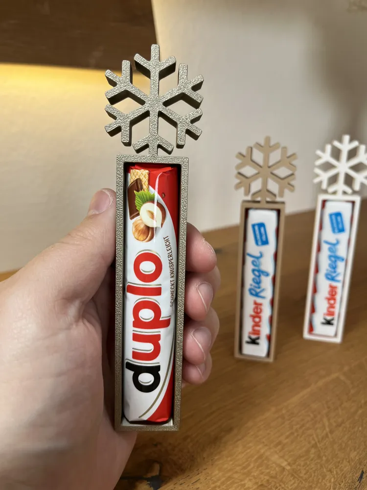 Duplo & Kinderriegel Holder Snowflake by LetHimPrint MakerWorld ...