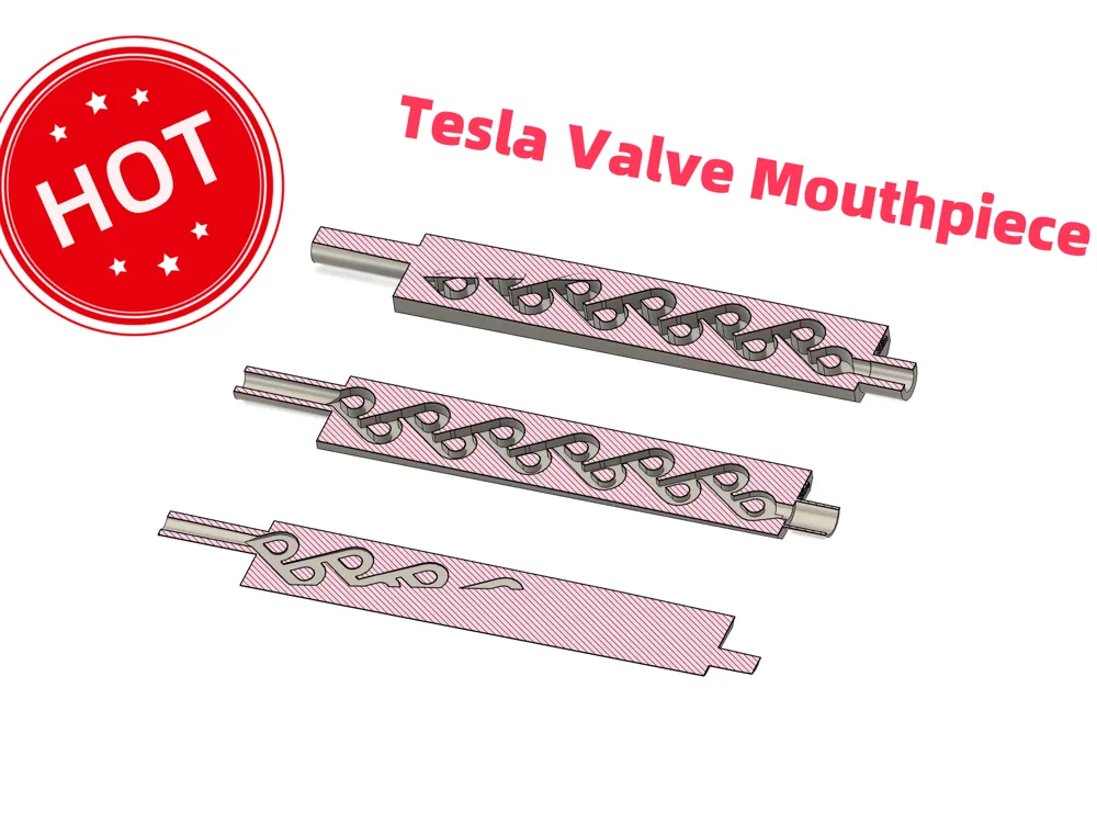 Tesla Valve Mouthpiece by y2zyyr MakerWorld: Download Free 3D Models