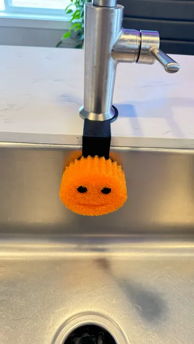 Kitchen Sponge Holder Voronoi | Scrub Daddy by ArmenioMarques - MakerWorld