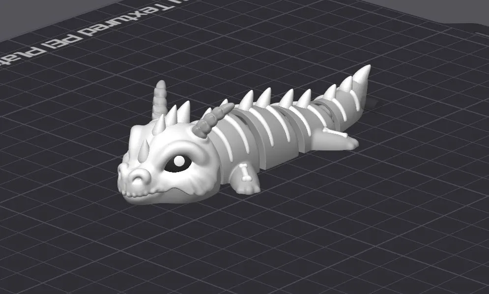 Bone Dragon - Articulated Keychain Figure - Free 3D Print Model ...