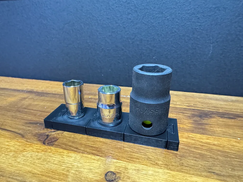 Modular Socket Rail (With Spacers and End Caps) by DeadHead - MakerWorld