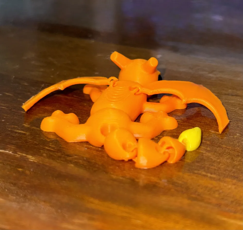 Flexi Charizard - Free 3D Print Model - MakerWorld