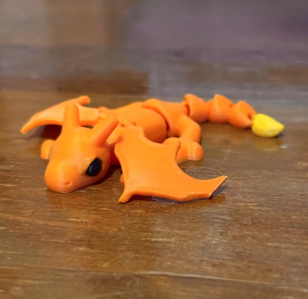 Flexi Charizard - Free 3D Print Model - MakerWorld