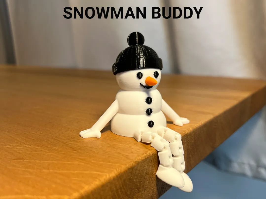 Articulated Snowman Buddy - Free 3D Print Model - MakerWorld