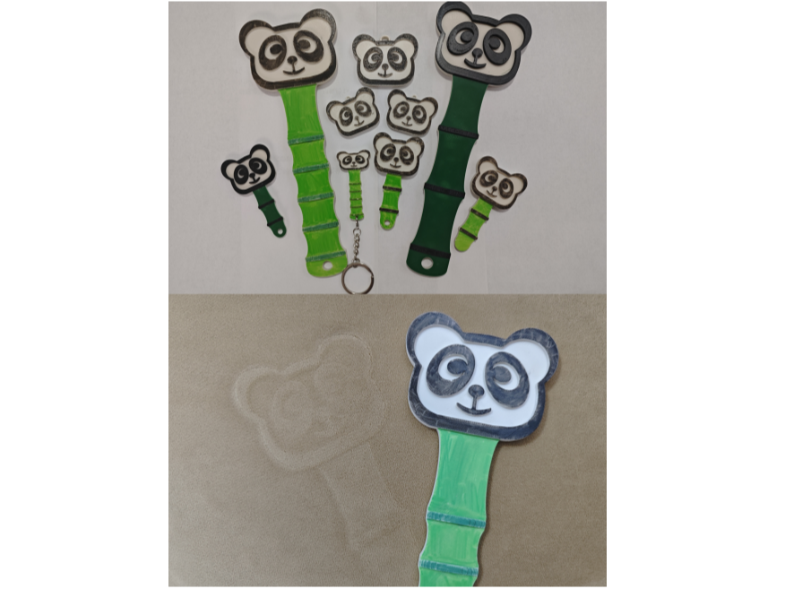 Panda Gua Sha Tool - A Gua Sha massage tool with panda and bamboo ...