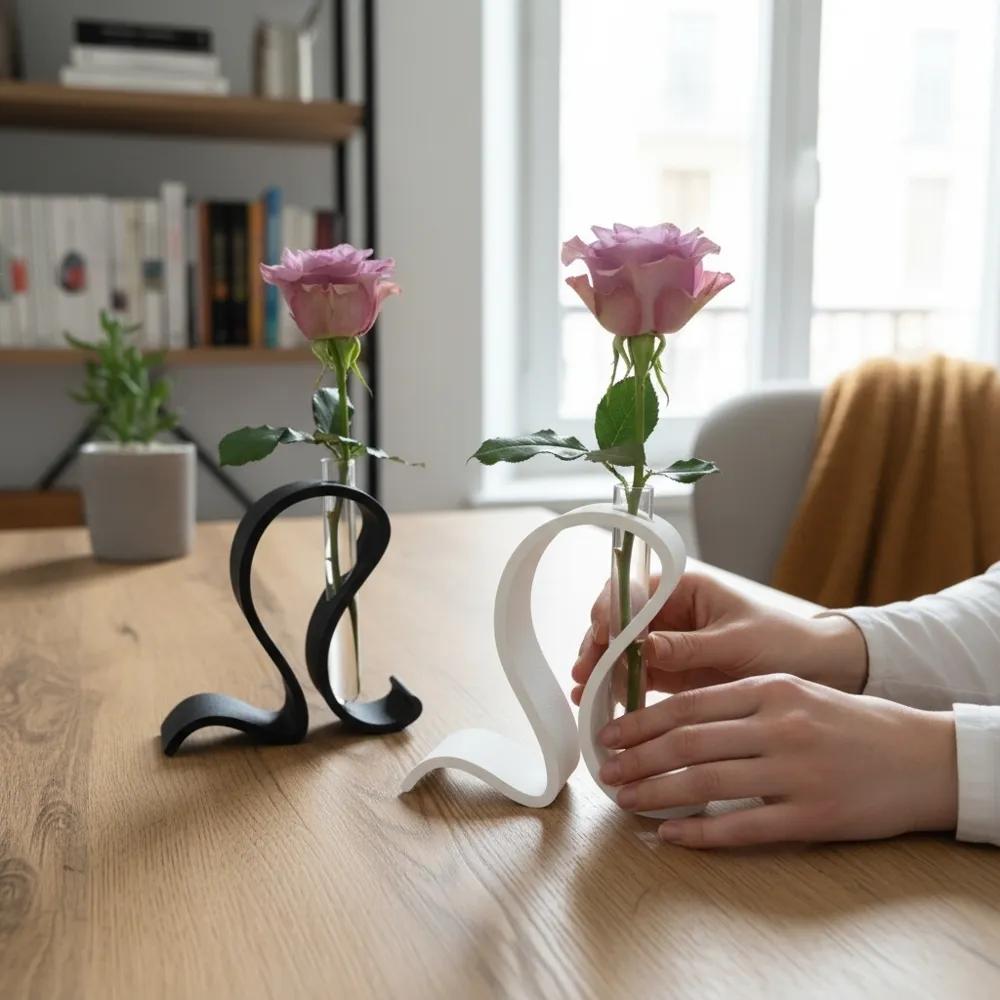 Beautiful test tube vase set, printable cylinder - Free 3D Print Model ...