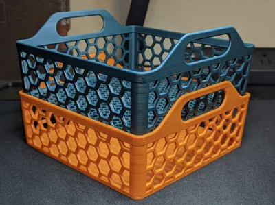 stackable bins 3d print model download - MakerWorld