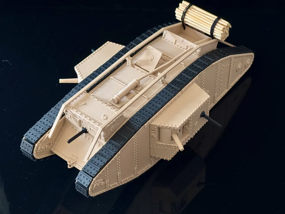 Mark IV Male Heavy Tank WWI Britain 1/35 Scale - Free 3D Print Model ...