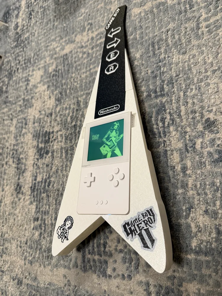 Game Boy Hero II Analogue Pocket Guitar Grip by Richie Rich Richie Rich ...