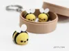 Honey Bee Bun Fidget Keychain (Dim Sum) - Free 3D Print Model - MakerWorld