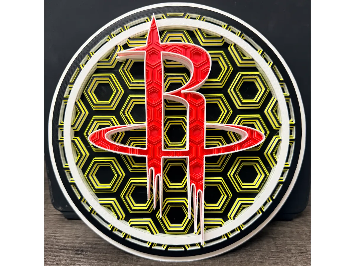 Mosaico Dimensional de los Houston Rockets - Modelo de impresión 3D ...