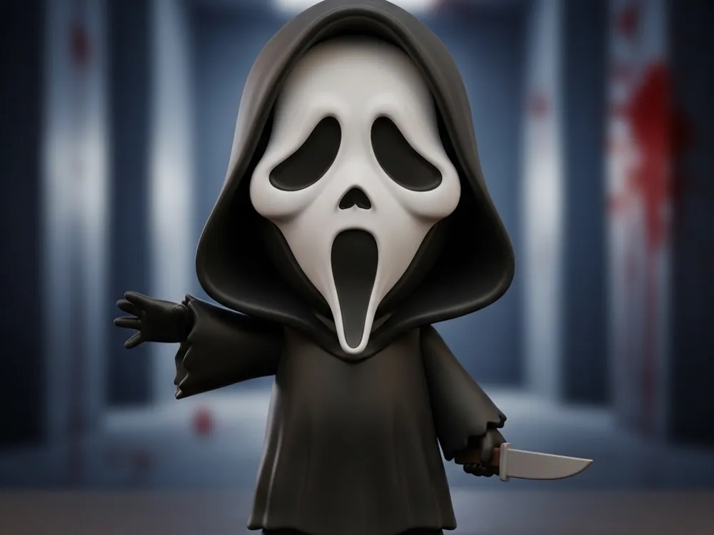 Ghostface Chibi - Free 3D Print Model - MakerWorld