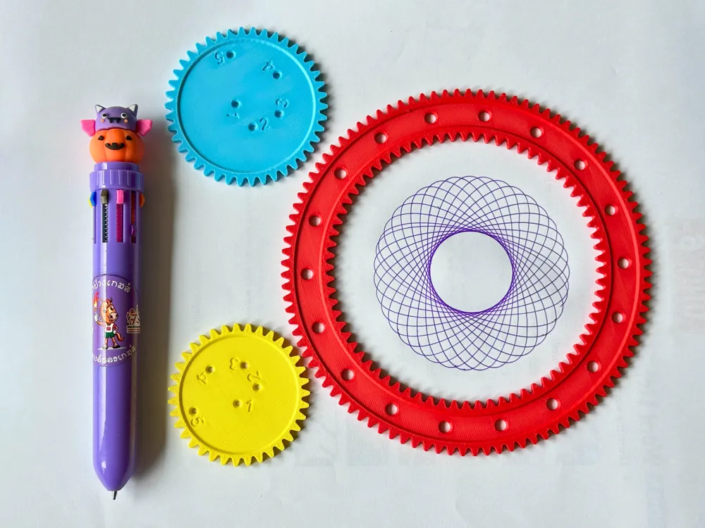 Numbered Spirograph Drawing Template – Easy Grip by TuTu MakerWorld ...