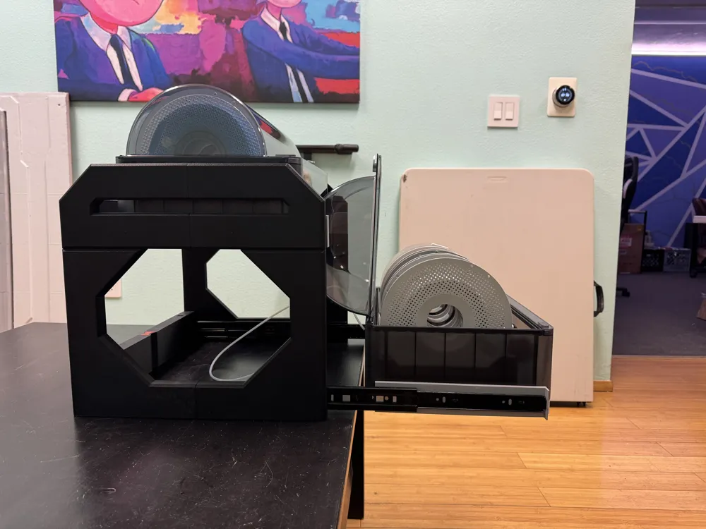 AMS 2 Pro Trays For Dual AMS Sliding Rack by Print3DZ MakerWorld ...