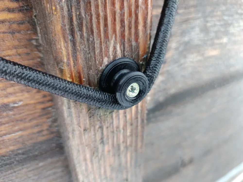 Round knob / Tarp hook for guy rope expander - Free 3D Print Model ...