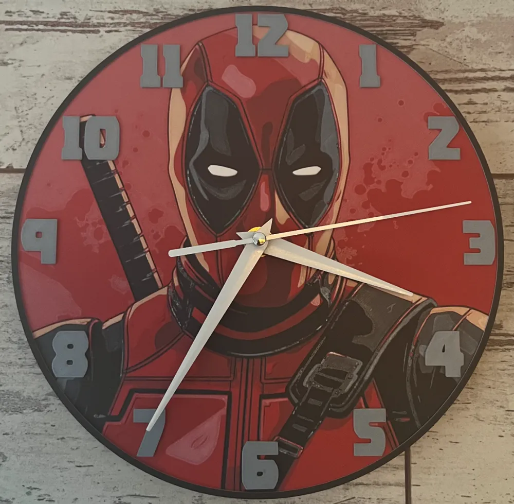 Deadpool Clock Hueforge by Ian Smalley - hueforge - MakerWorld