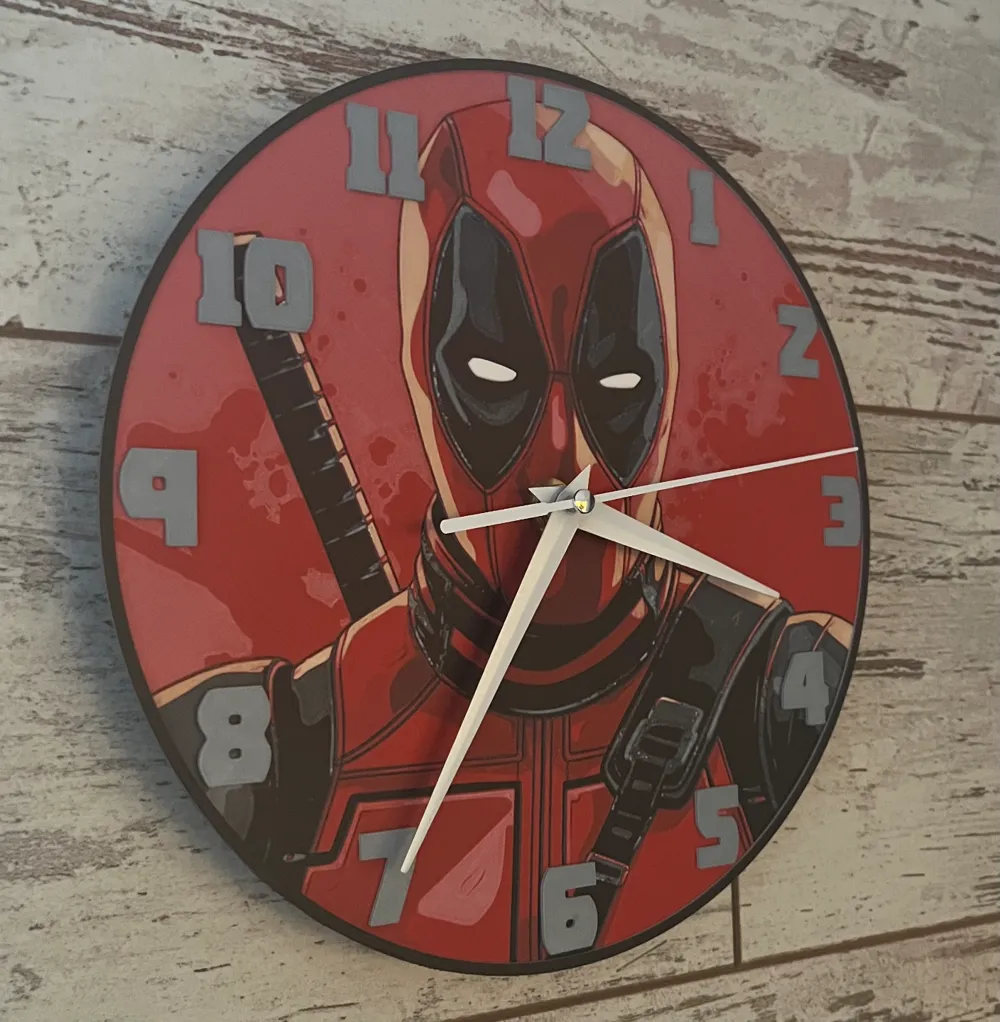 Deadpool Clock Hueforge by Ian Smalley - hueforge - MakerWorld