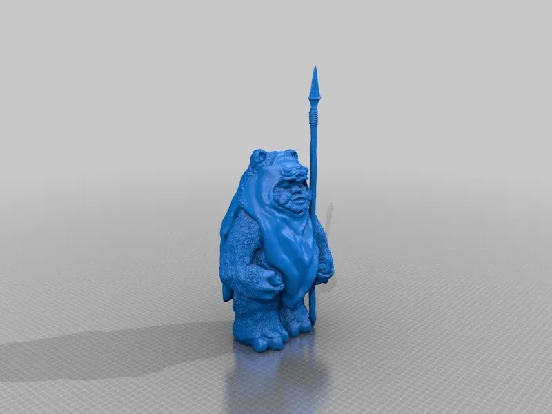 Ewok w/ Spear - Free 3D Print Model - MakerWorld