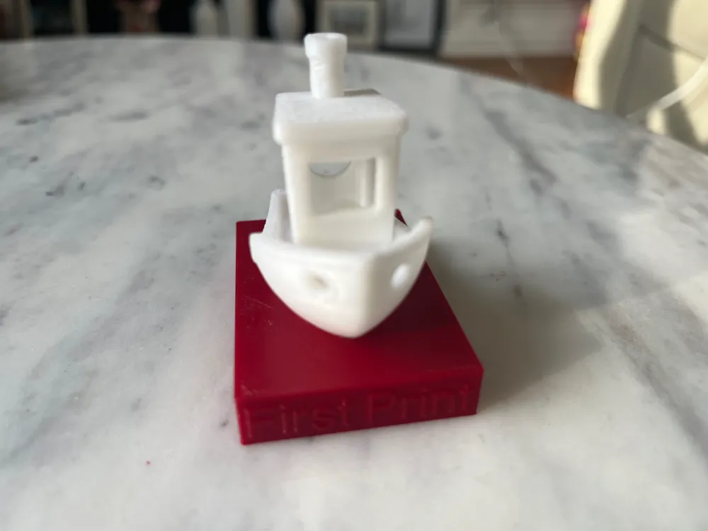 "First Print" benchy stand - Free 3D Print Model - MakerWorld