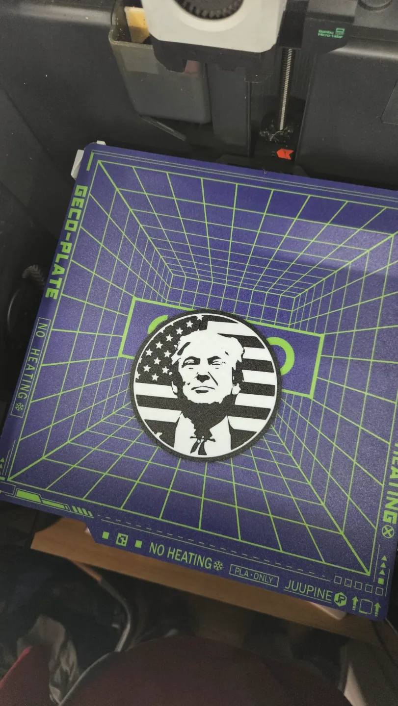 Donald Trump Coaster by 5kyrunn3r - MakerWorld