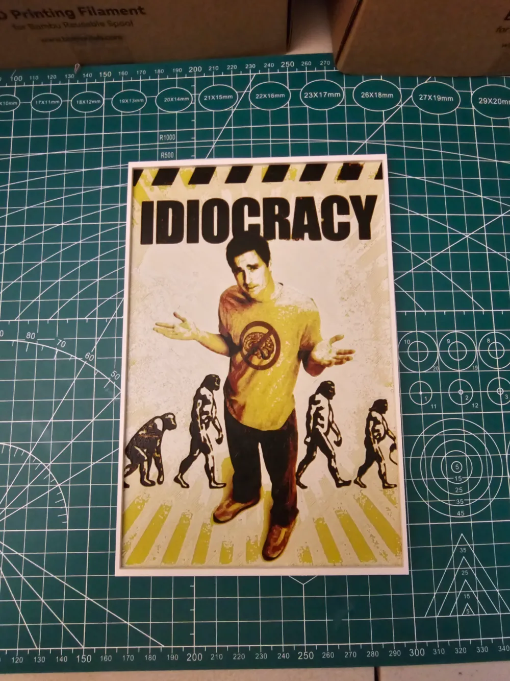 Idiocracy Movie Poster - Hueforge Art by Lumpy3D MakerWorld: Download ...